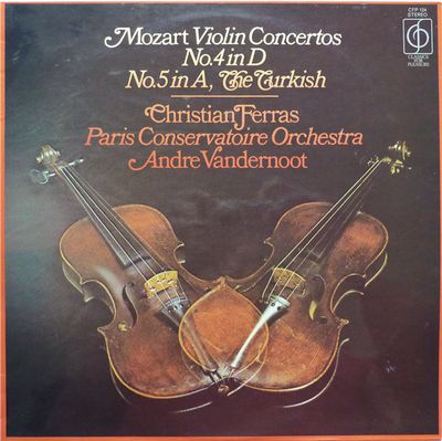 Wolfgang Amadeus Mozart – Mozart Violin Concertos No.4 In D, No.5 In A, The Turkish – Classical ...